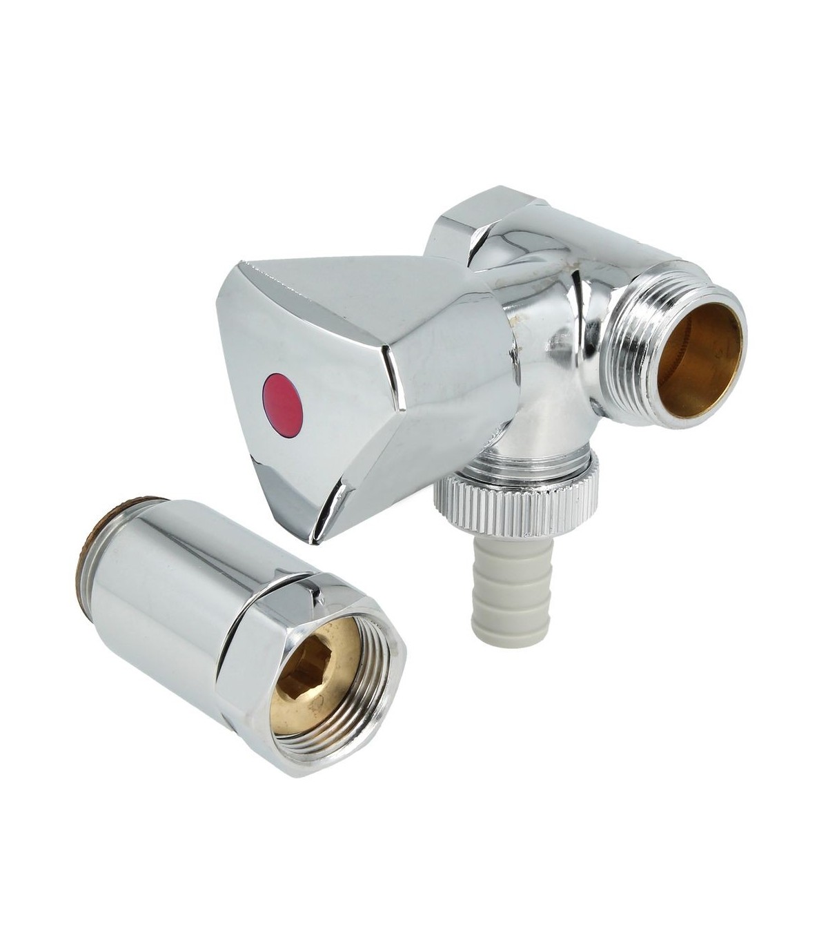 Secondary fitting valve - left 3/4’’ fm x 3/4’’’ ff x 3/4’’’ rac. flexible