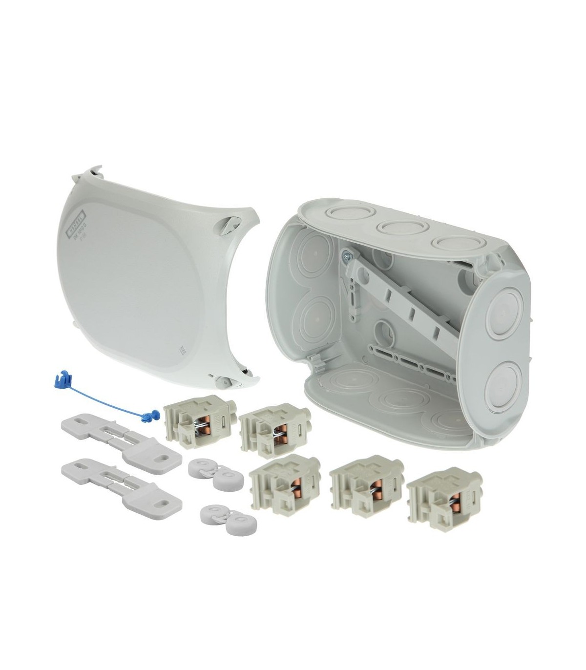 5-pole hensel derivation box, 4-10 mm2 3phases, 16 mm2 1phase