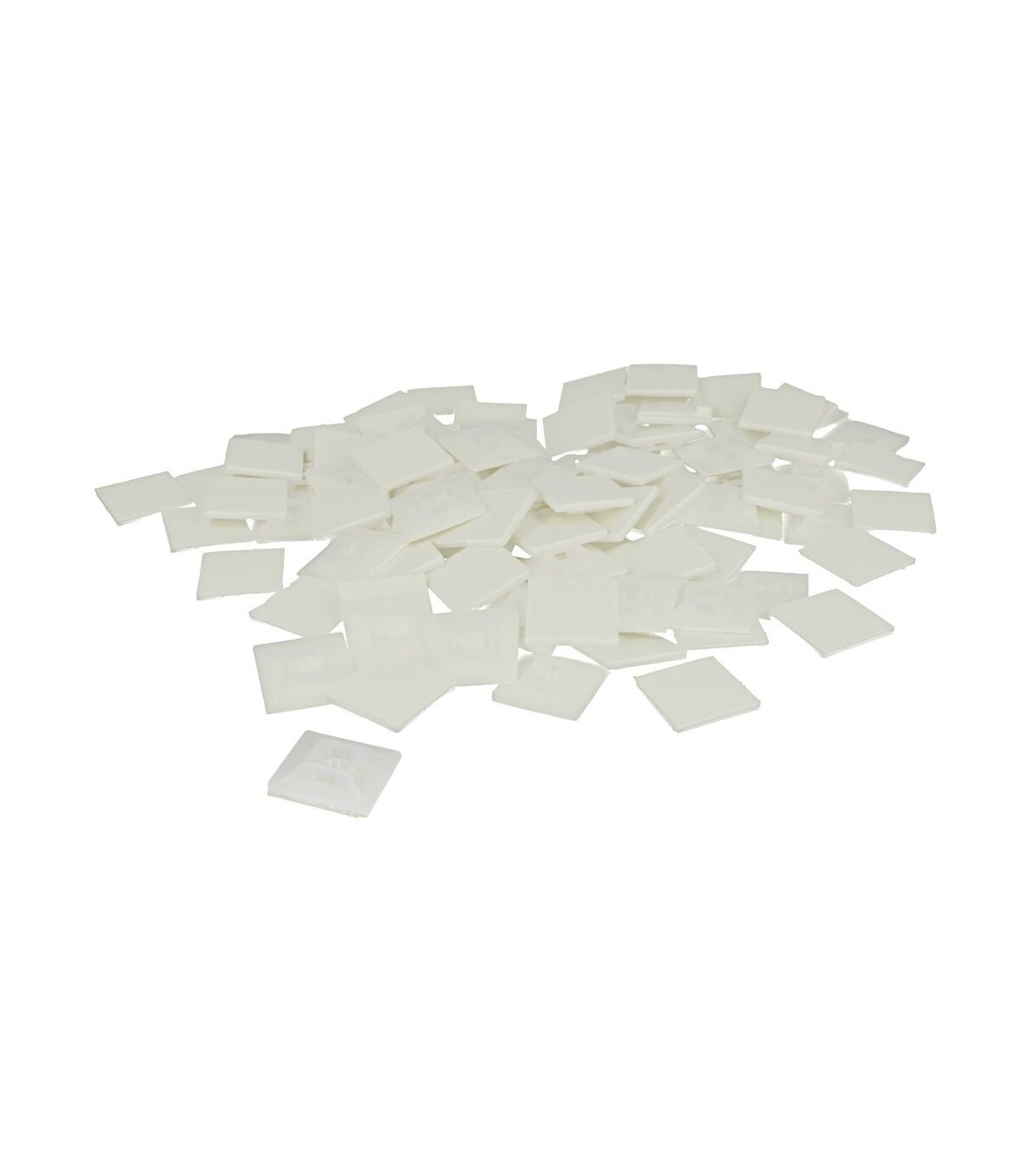 Adhesive support for cable greenhouse 19 x 19 x 4,4 mm nature