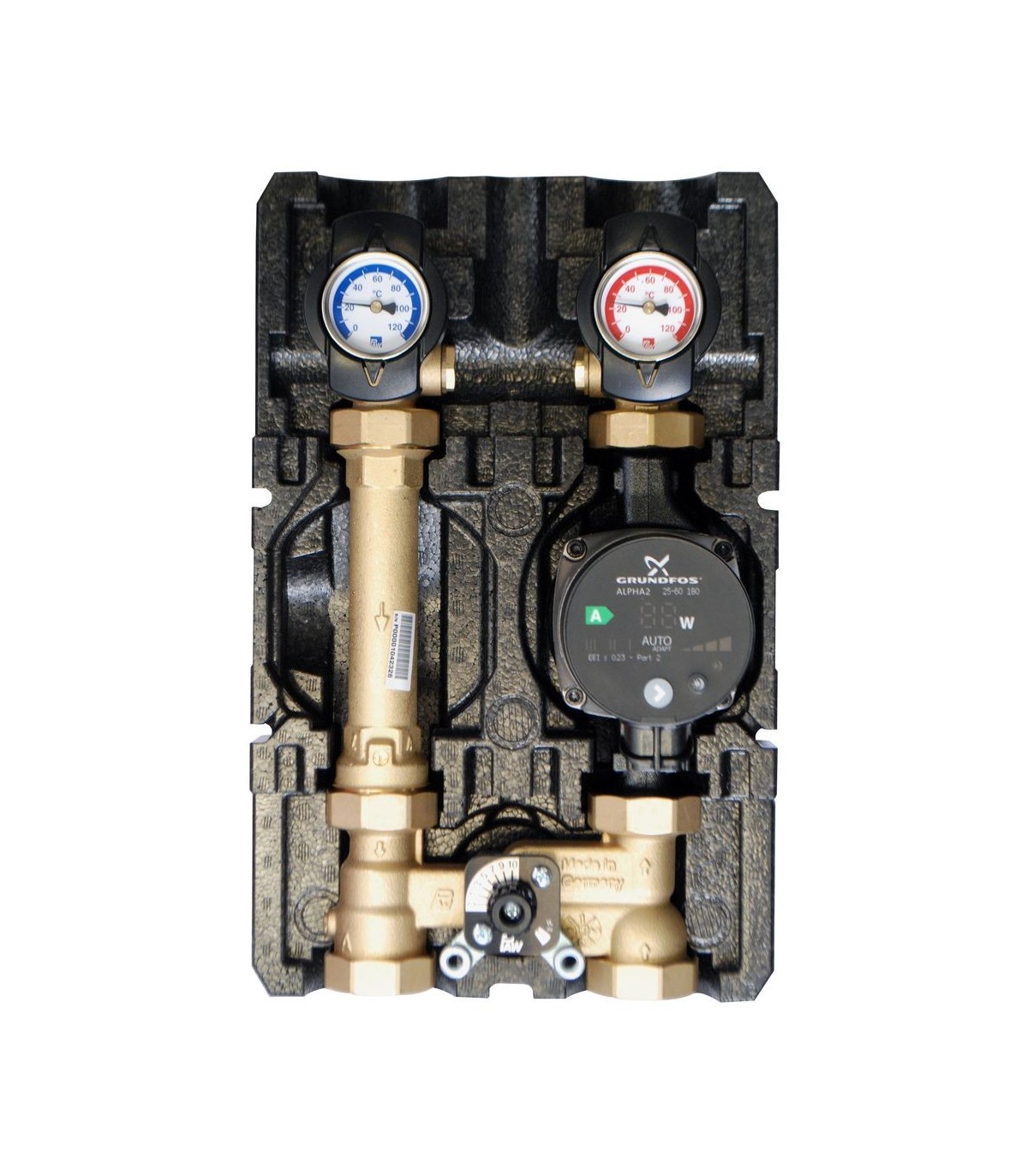 Heating circuit module k32 dn25 3-way mixer with grundfos pump