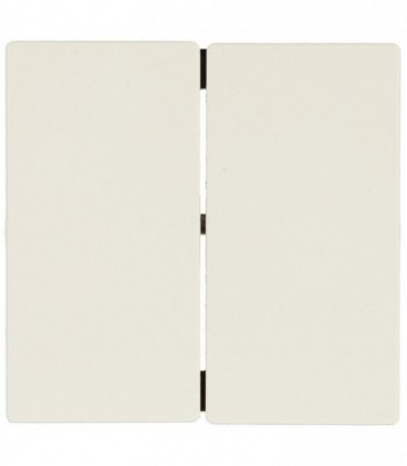 Bascule Merten interrupteur double System M blanc polaire brillant