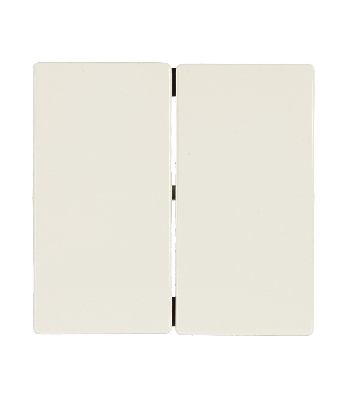 Bascule Merten interrupteur double System M blanc polaire brillant