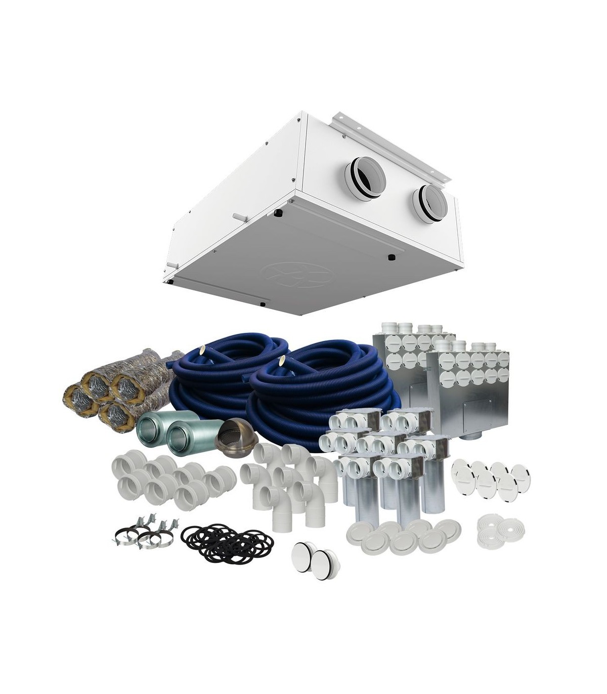 Complete ventilation kit up to 80 m2 with hanging device