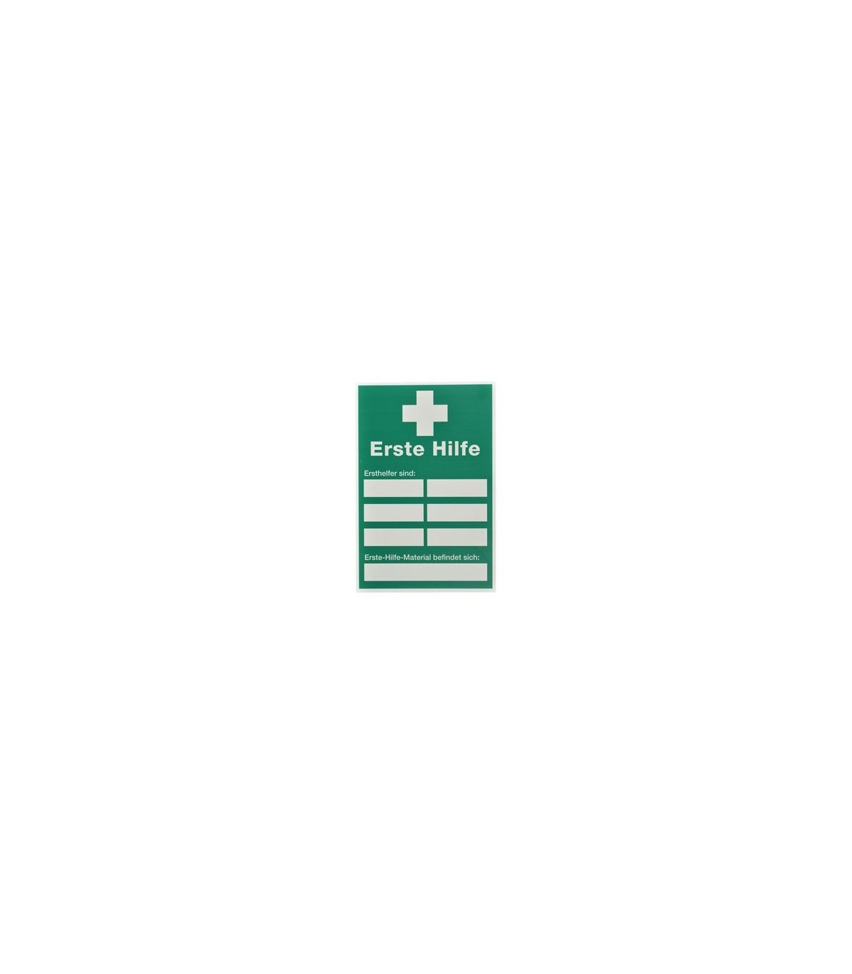 Panneau ’’Erste Hilfe/Ersthelfer’’ 300 x 200, plastique