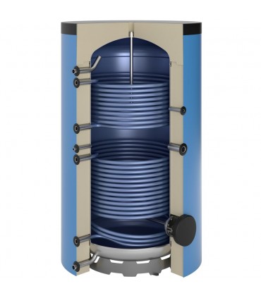 Oeg solar balloon 1500 litres with 2 smooth tube exchangers
