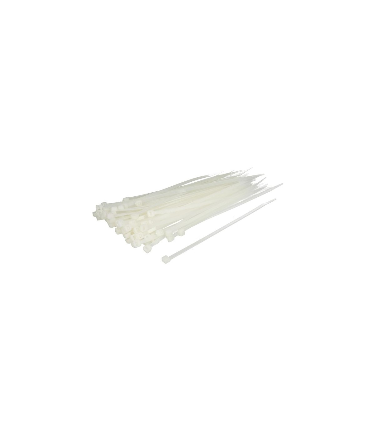 Transparent cable lock 4.8 x 200 mm hardly flammable