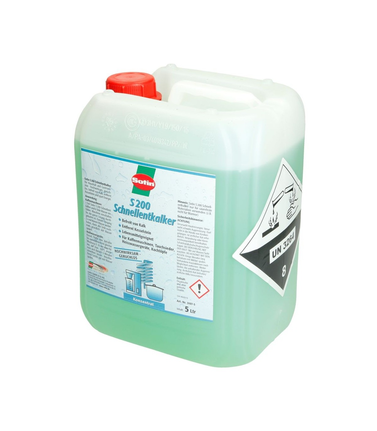 Detartrant for food denrée 200 bidon 5 litres