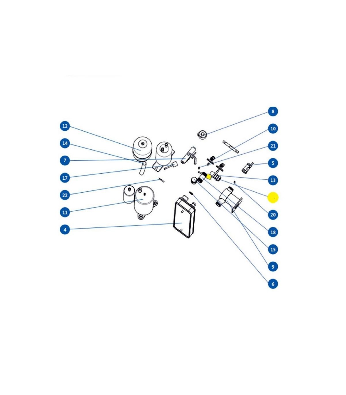 High pressure probe for heat pumps