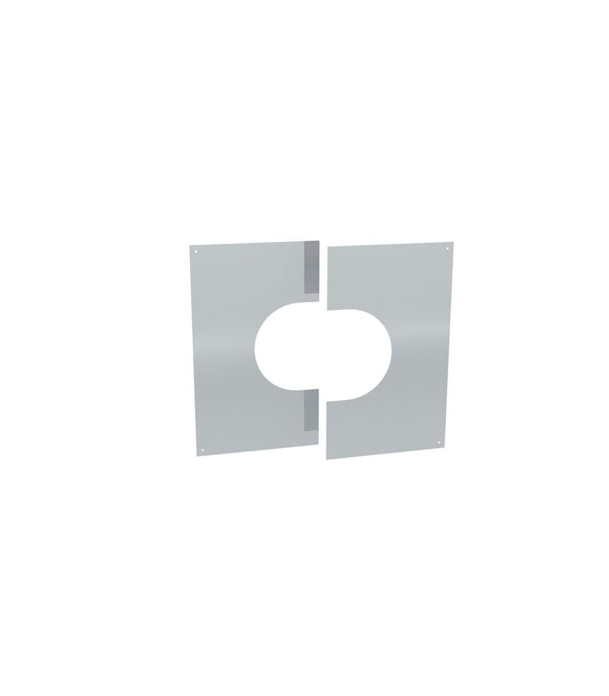 Cache murale/plafond Ø 150 mm en 2 éléments 31-45°