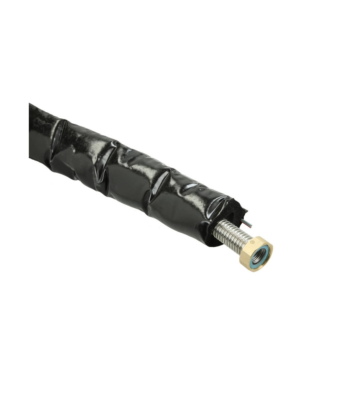 Tuyau ondulé simple inox DN16 avec isolation de 19 mm
