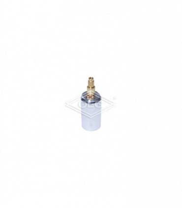 Extension socket for mounting block, chromed, length 80 mm