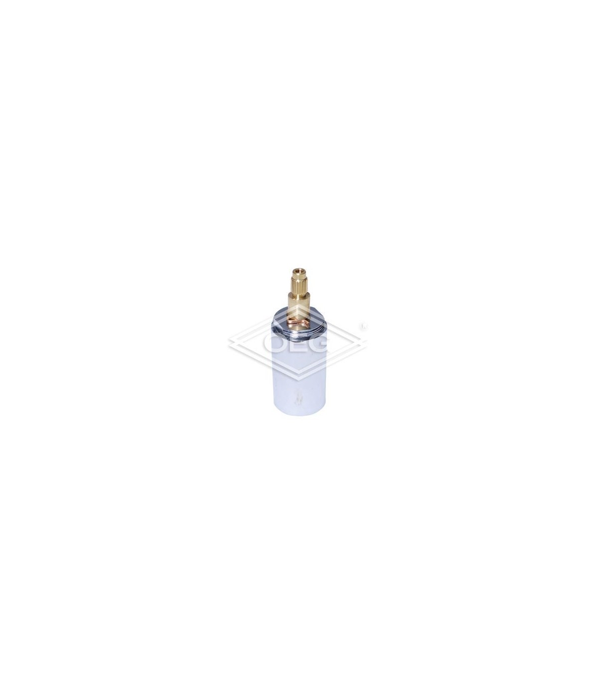 Extension socket for mounting block, chromed, length 80 mm