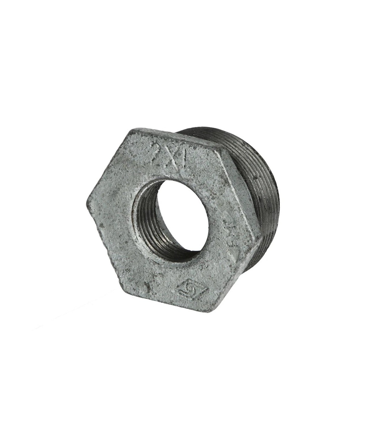 Raccord en fonte malléable réduction 2’’ x 1’’ FM/FF