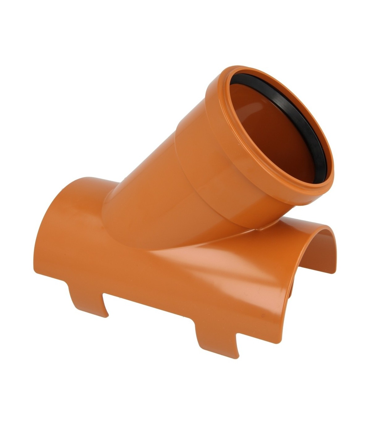 Embranchement adhésif à clipser 45° en PVC-U, DN 110 x 90 mm
