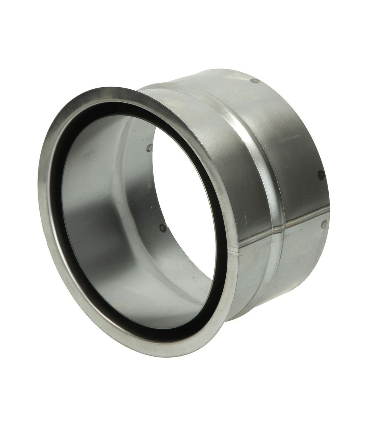 Joint mural double pour tuyau de poêle diamètre 150 x 100 mm non laqué